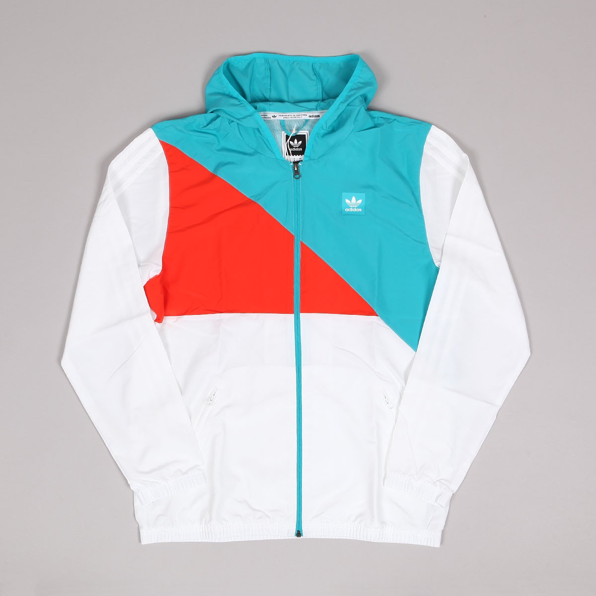 Adidas Half Courtside Jacket White Energy Blue - Skateboarding, Nike SB ...