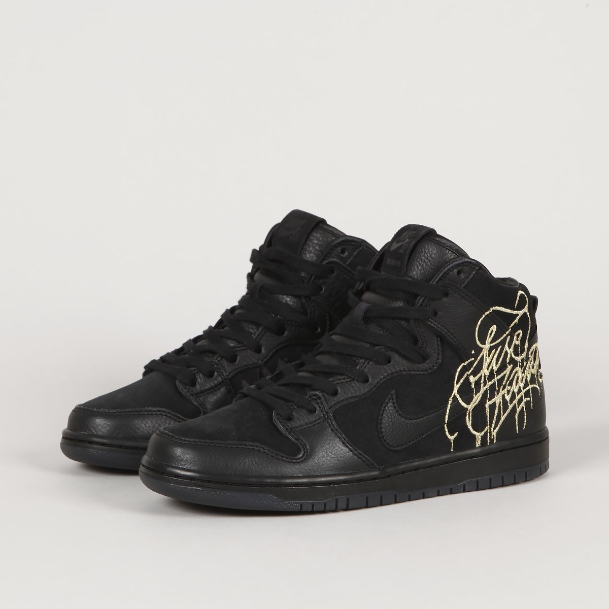 Nike SB x Faust Dunk High Pro QS Black Gold - Skateboarding, Nike SB ...