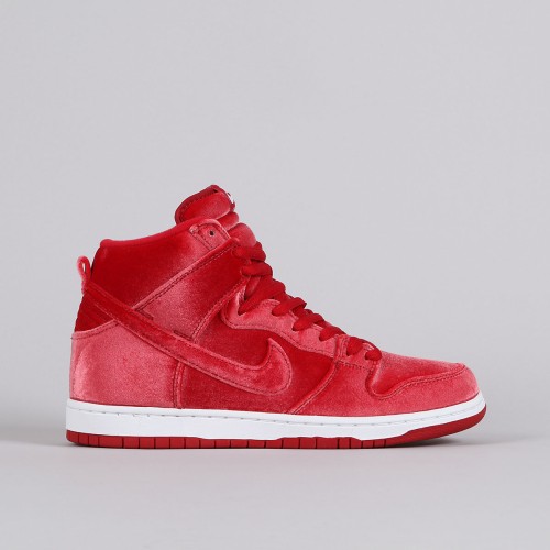 Nike SB Dunk High Premium Red Velvet - Skateboarding, Nike SB, Adidas ...