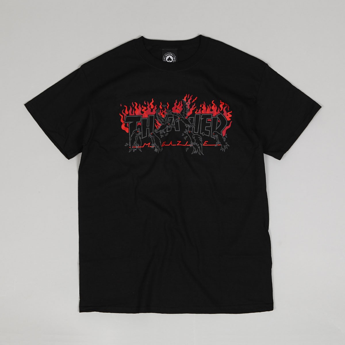 Thrasher Crows Tee Black - Skateboarding, Nike SB, Adidas, Vans, Online ...