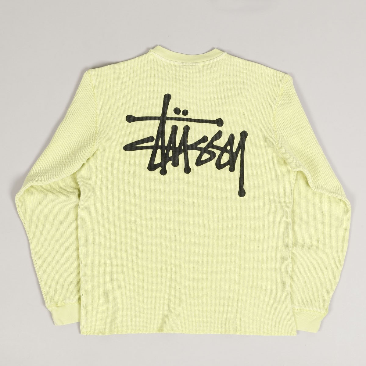Stussy Basic Stock LS Thermal Tee Yellow - Skateboarding, Nike SB ...
