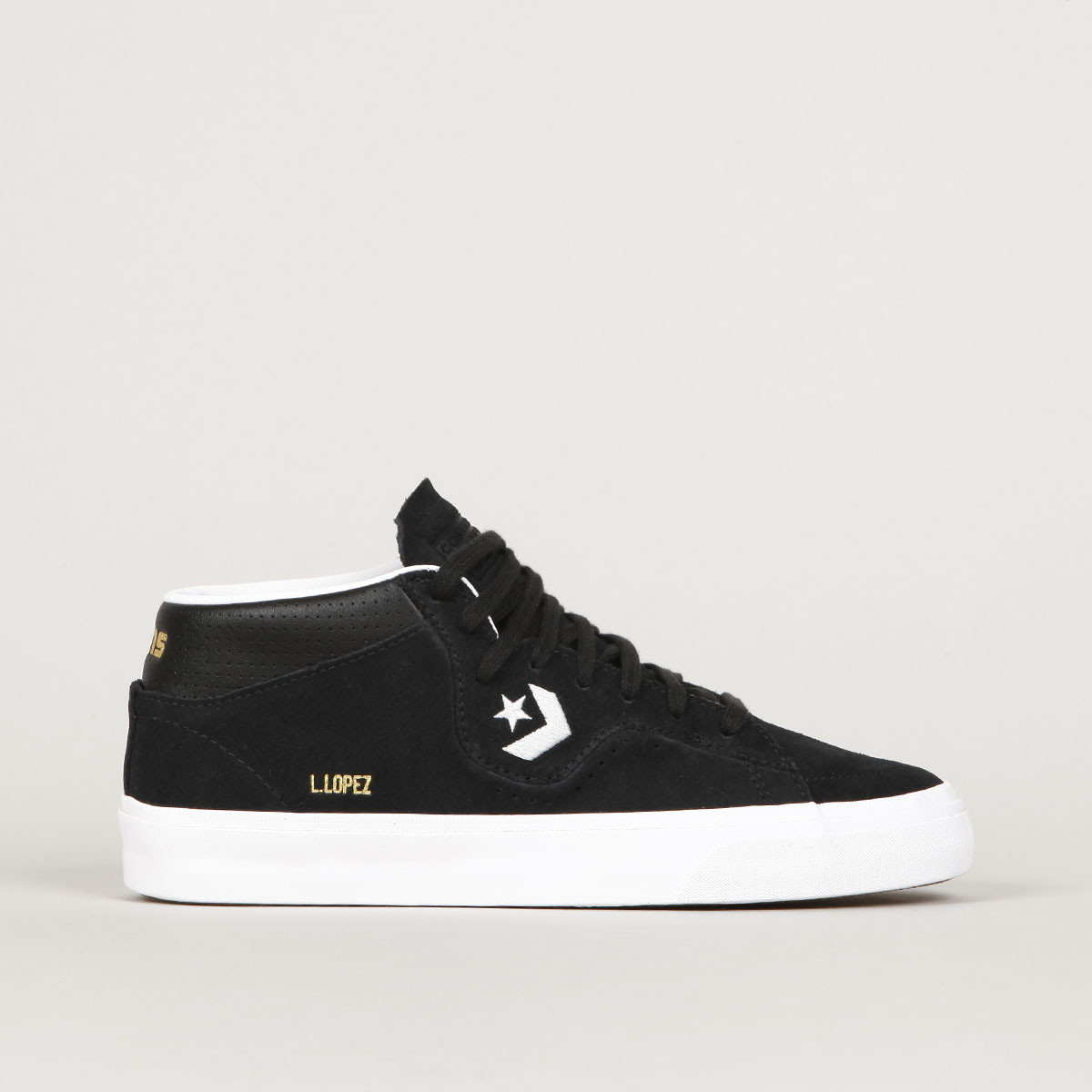 Converse Louie Lopez Pro Mid Black White - Skateboarding, Nike SB ...